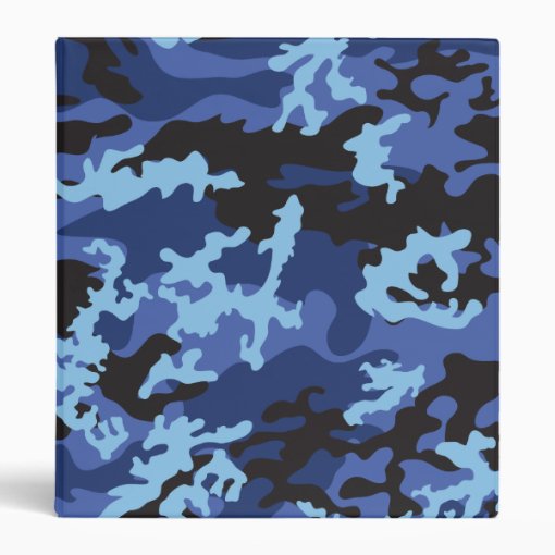 Custom Blue Camo School Binder | Zazzle
