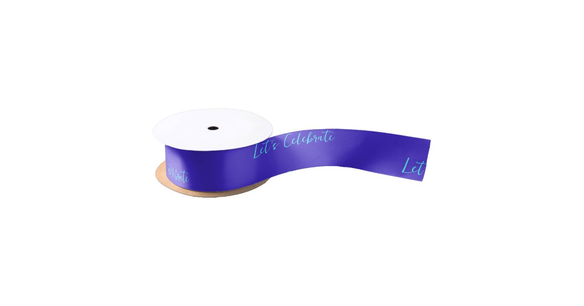 Custom Blue Ribbon | Zazzle