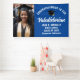 Custom Blue Valedictorian Photo Graduation Party Banner | Zazzle