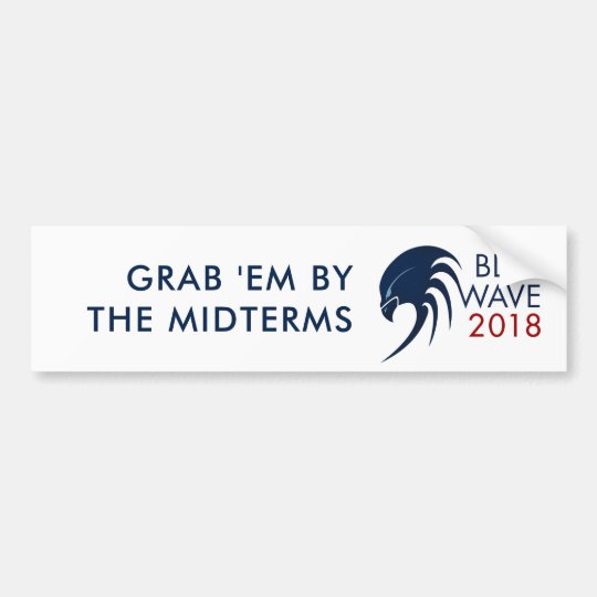 Custom Blue Wave 2018 Democrat Midterm Election Bumper Sticker | Zazzle.com