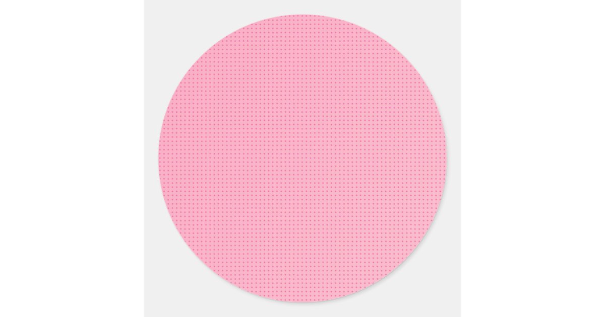 Custom Blush Pink Trendy Blank Template Classic Classic Round Sticker ...