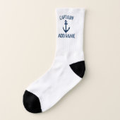 Custom boat captain socks with nautical anchor | Zazzle