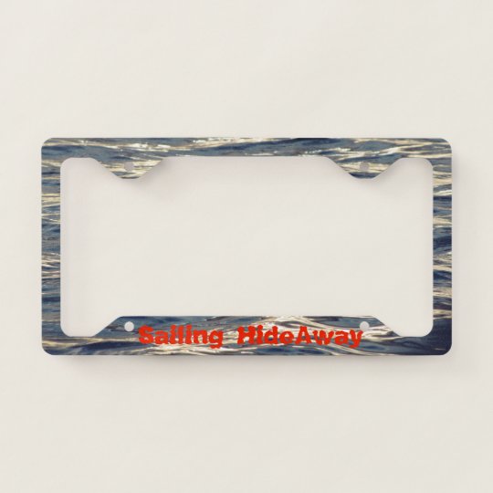 Custom Boating/ Sailing License Plate Frame | Zazzle.com