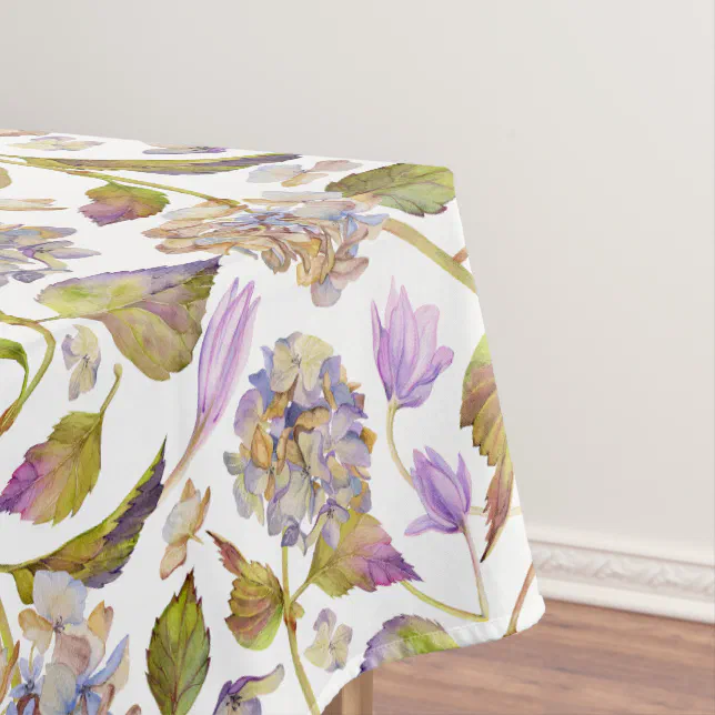 Custom Boho Rustic Fall Leaves Print Tablecloth | Zazzle