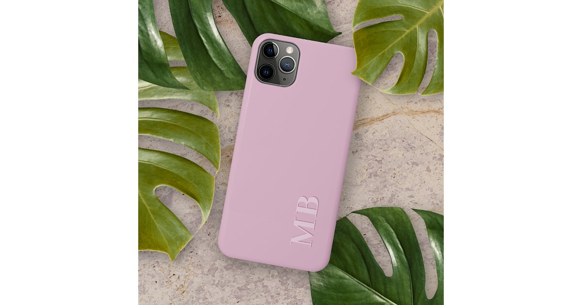 Custom Bold Bright Dusty Rose Blush Pink Colored iPhone Case | Zazzle