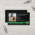 Custom Border Patrol Agent Military Photo Logo Business Card | Zazzle