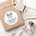 Custom Boxer Dog Wedding Favor Stickers | Zazzle