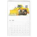 Custom Boys 4th Birthday Construction Truck Calendar | Zazzle