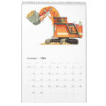 Custom Boys 4th Birthday Construction Truck Calendar | Zazzle