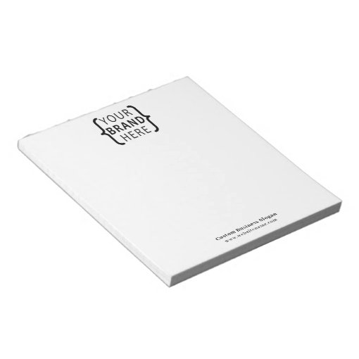 Custom Brand Or Business Company Logo Notepad | Zazzle