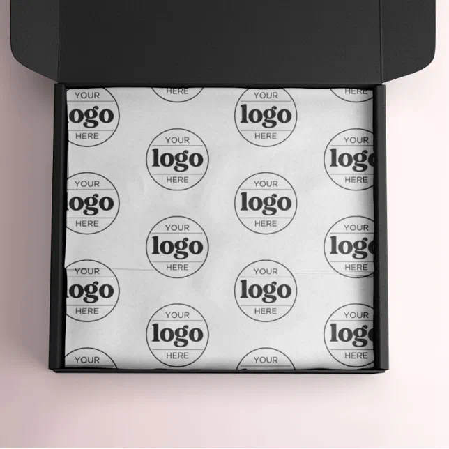 Custom Branded Business Logo Company Packaging Tissue Paper | Zazzle