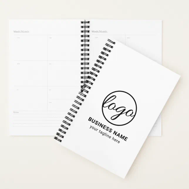 Custom Branded Company Promotional Logo Business Planner | Zazzle
