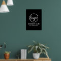 Custom Branded Company Simple Black Business Logo Poster | Zazzle