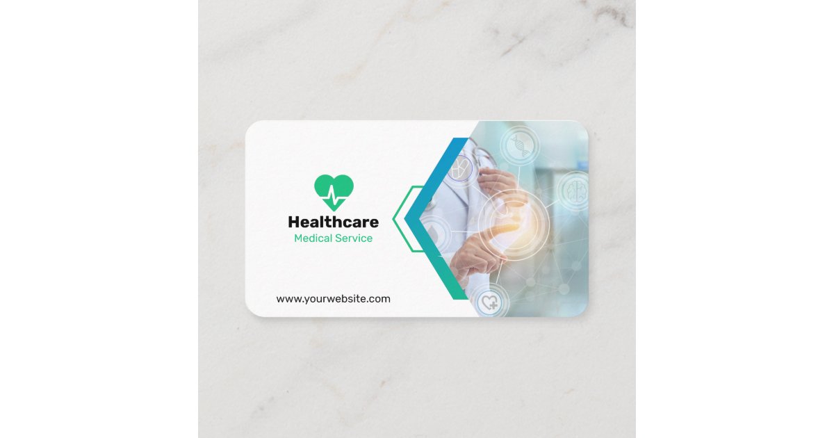 Custom Branded Creative Modern Medical Service Business Card | Zazzle