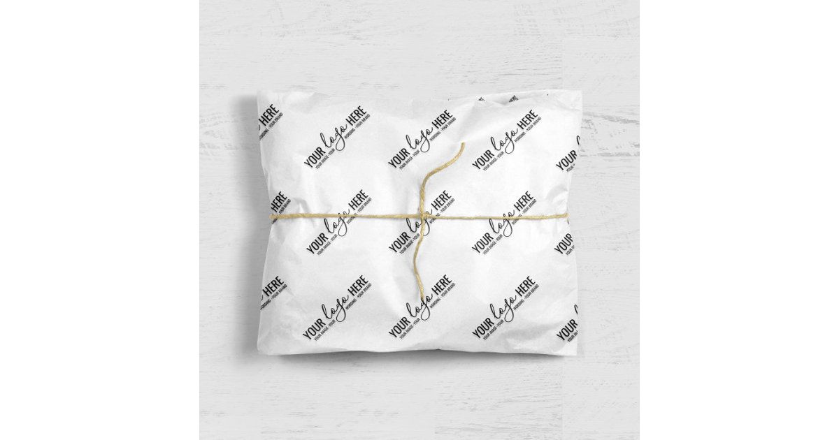 Custom Branded Logo Business Company Packaging Tis Tissue Paper | Zazzle