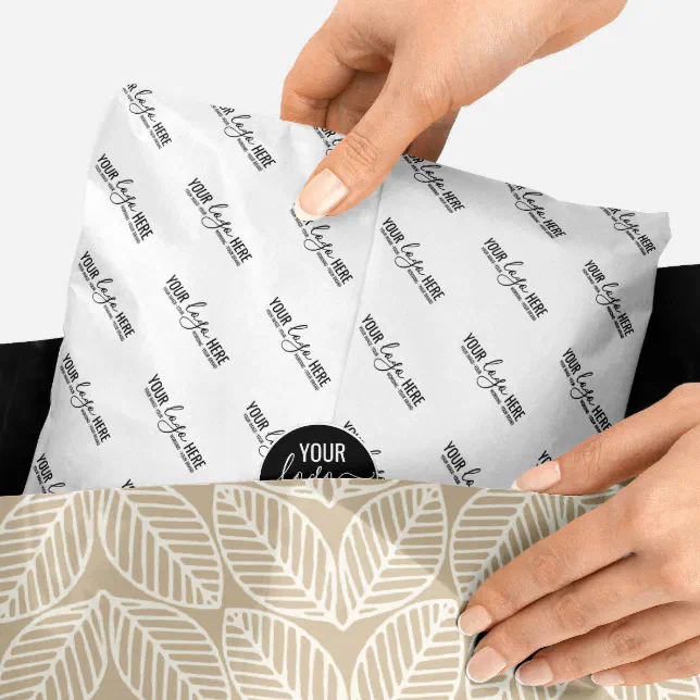 Custom Branded Logo Business Company Packaging Tissue Paper | Zazzle