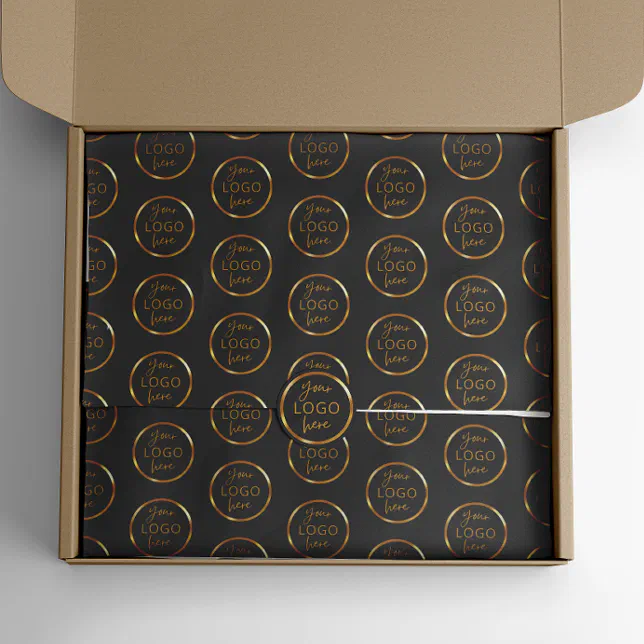 Custom Branded Logo Business Company Packaging Tissue Paper | Zazzle