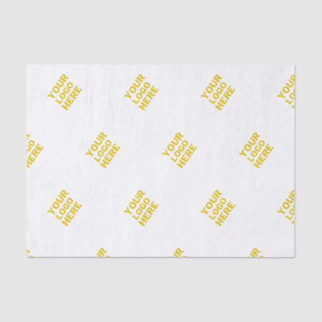 Custom Branded Logo Business Company Packaging Tissue Paper | Zazzle