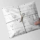 Custom Branded Minimalist Business Logo Packaging Tissue Paper | Zazzle