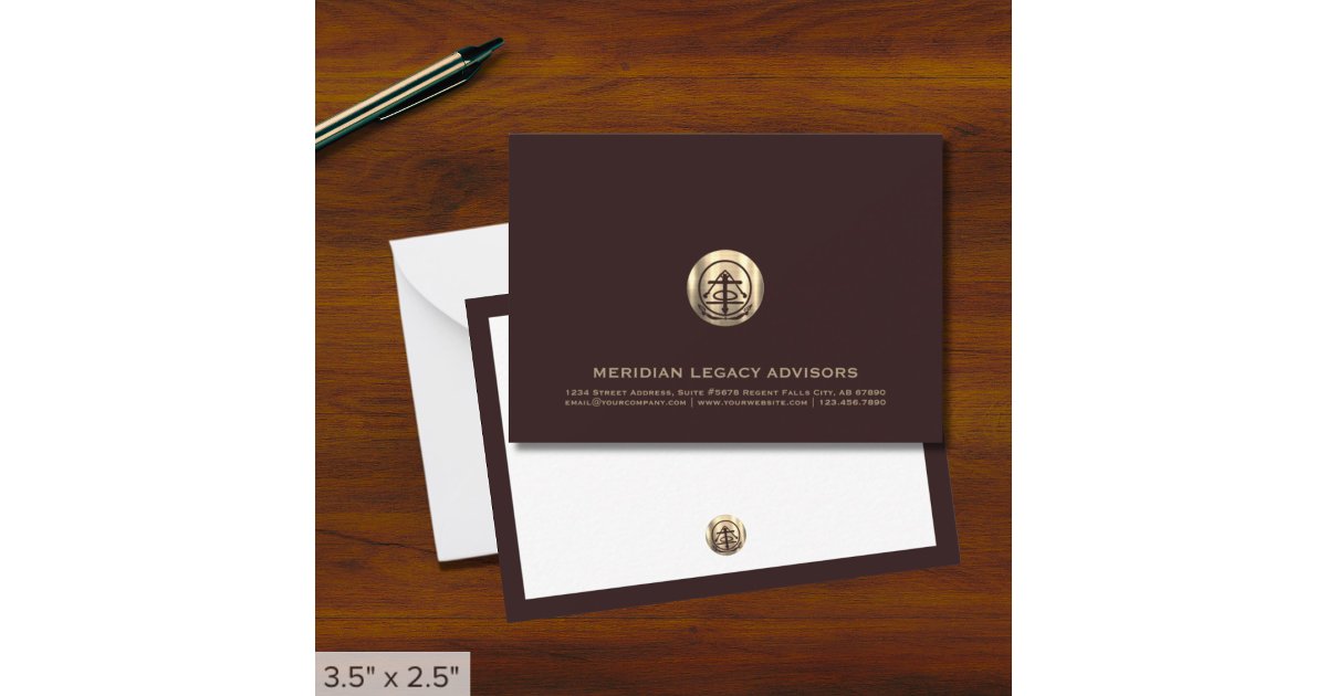 Custom Branded Note Card | Zazzle