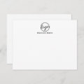 Custom Branded Simple Company Business Logo Note Card | Zazzle