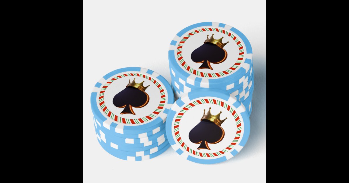 Custom Branded Spade with Crown 3D Render Poker Chips | Zazzle
