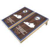 Custom Branded State of Kentucky Woodgrain Cornhole Set | Zazzle