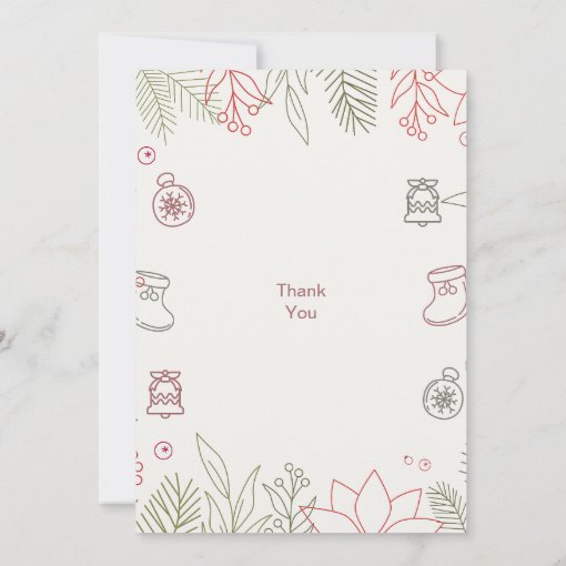Custom Branded White Simple Christmas Party Invitation | Zazzle
