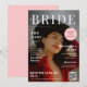 Custom Bride Photo Magazine Cover Bridal Shower Invitation | Zazzle