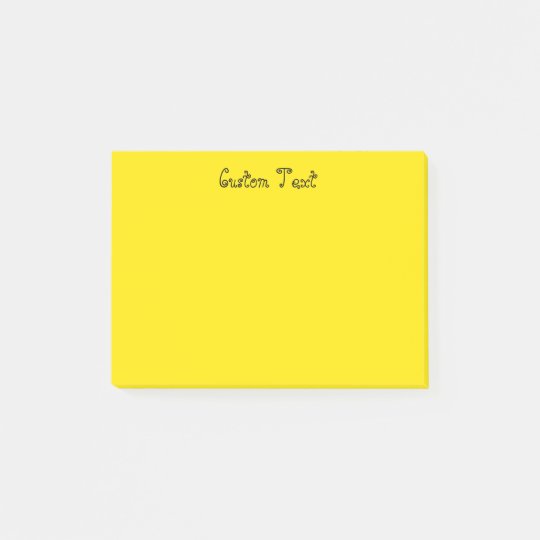 Custom Bright Yellow Post-it Notes | Zazzle.com