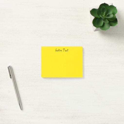 Custom Bright Yellow Post-it Notes | Zazzle