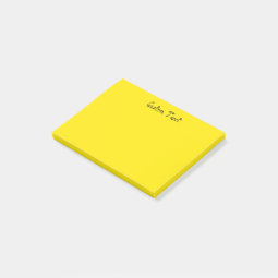 Custom Bright Yellow Post-it Notes | Zazzle