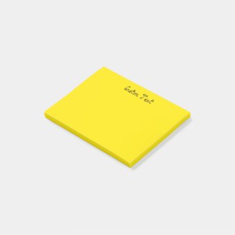 Custom Bright Yellow Post-it Notes | Zazzle