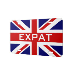 Custom British Union Jack car license plate | Zazzle