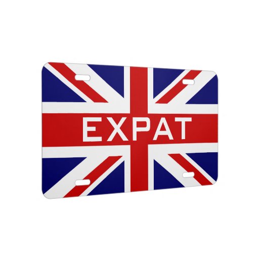 Custom British Union Jack car license plate | Zazzle
