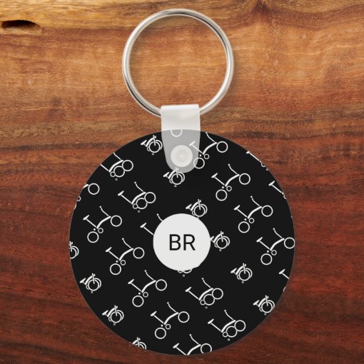 Custom Brompton Bicycle Premium Round Keychain | Zazzle