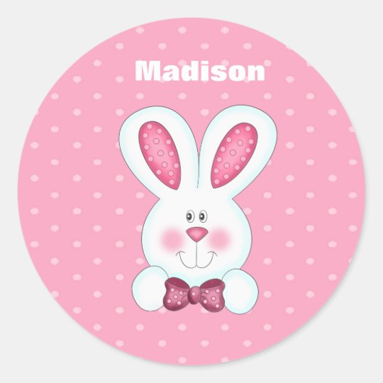 Custom Bunny Rabbit Sticker | Zazzle.com