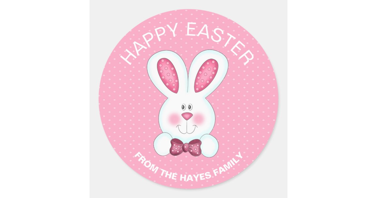 Custom Bunny Rabbit Sticker | Zazzle