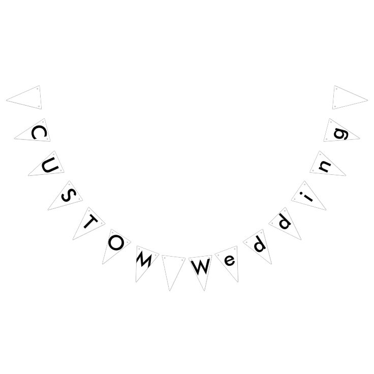 Custom Bunting Banner - Classic Triangle | Zazzle