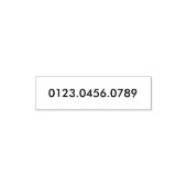Custom Business Account Number Self-inking Stamp | Zazzle