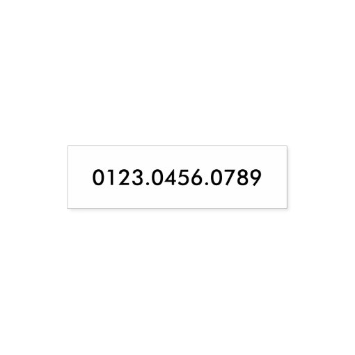 Custom Business Account Number Self-inking Stamp | Zazzle