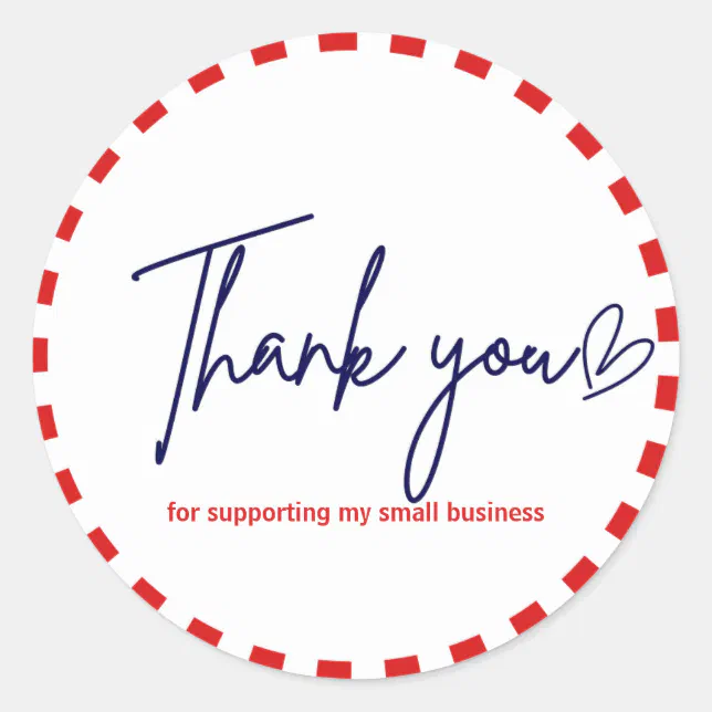 Custom Business Appreciation Stickers | Zazzle