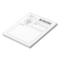 Custom Business Booking Request Book Logo Notepad | Zazzle