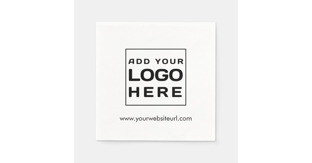 Custom Business Brand Logo Employees Paper Napkins | Zazzle