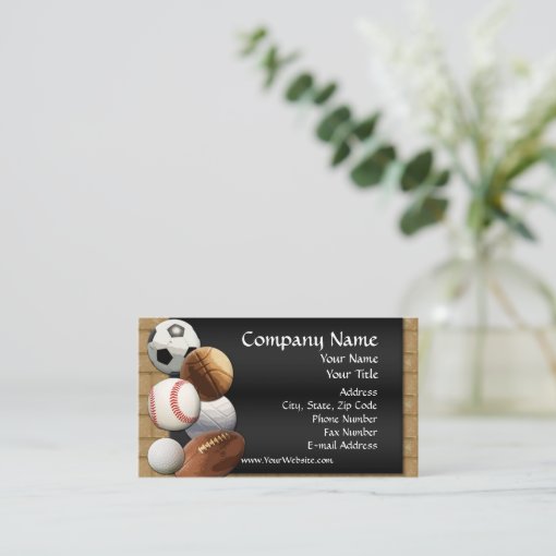 Custom Business Card, Design Online Sports Theme Business Card | Zazzle
