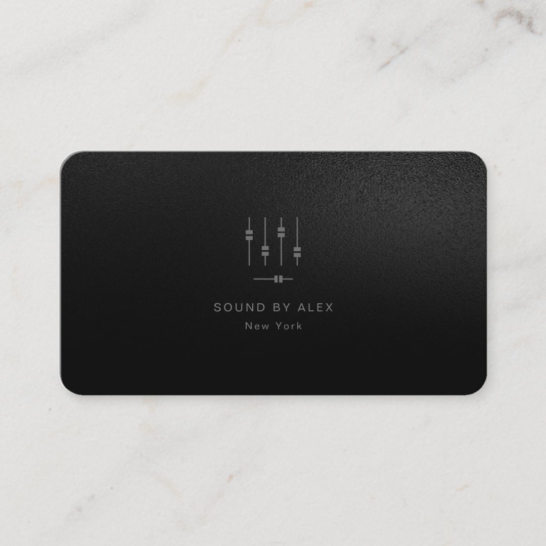 Custom Business Cards for Audio Engineer | Zazzle