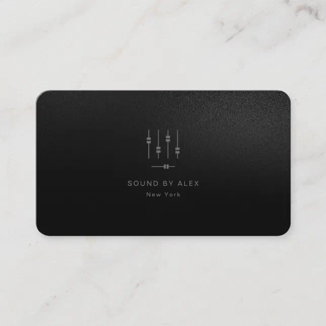 Custom Business Cards for Audio Engineer | Zazzle