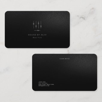 Custom Business Cards for Audio Engineer | Zazzle