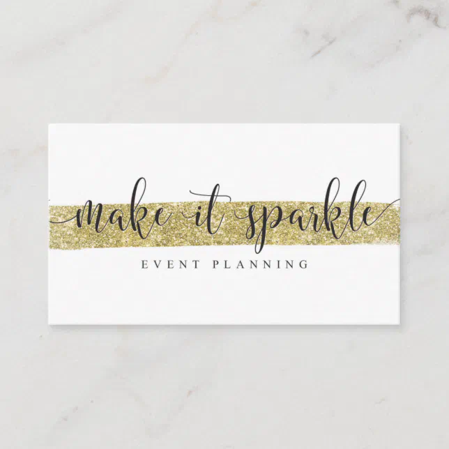 Custom Business Cards: Make It Sparkle Business Card | Zazzle