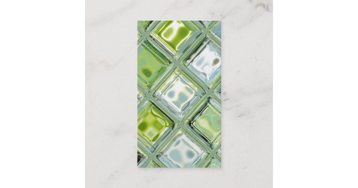 Custom Business Cards with Glass Tile Art | Zazzle